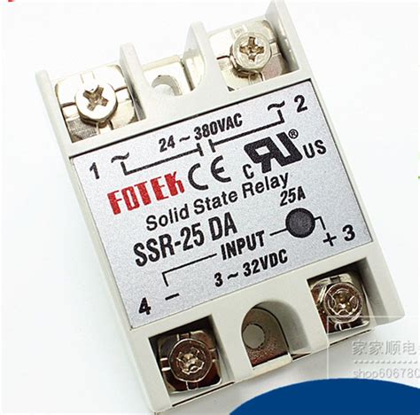 2017 Ssr 25da Fotek Single Phase Solid State Relay 25a 220v 380v Dc