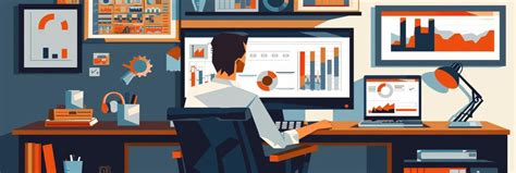 Premium Photo A Data Analyst Is Working At His Desk Analyzing Data On