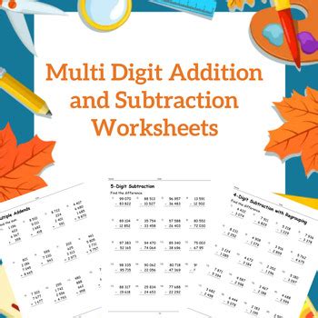 Adding And Subtracting Multi Digit Numbers By Samir Latrous TPT