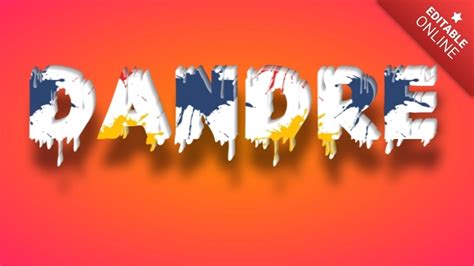 Dandre Text Style Effects Generator