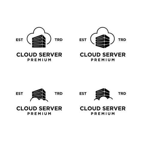 Cloud Server Logo Icon Design Illustration Set Collection 20309503