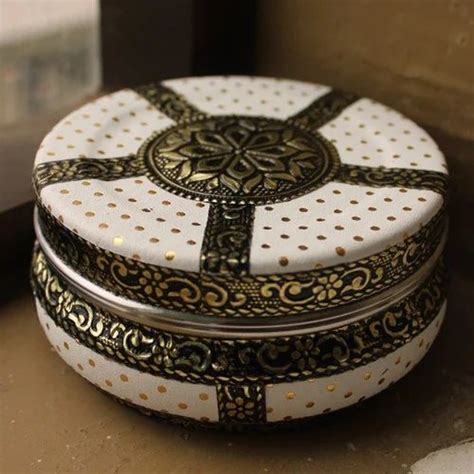 White Handicraft Stainless Steel Box For T At ₹ 65piece In Jasdan