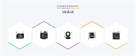 Ux And Ui Glyph Icon Pack Including Ui Sliders Sketch Development Portfolio Place