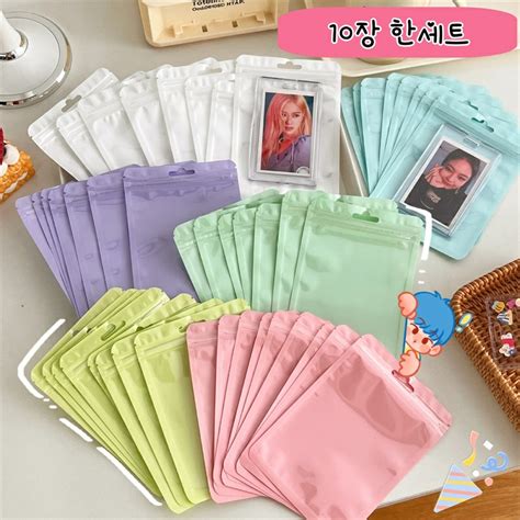 컬러 지퍼백 10p세트 지퍼백 간식 파우치 약파우치 미니지퍼백 다용도 미니지퍼백 투명미니지퍼백 티몬