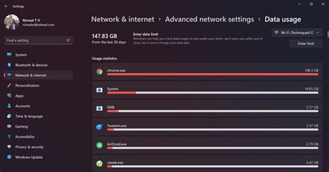 How To Check Data Usage On Windows 11