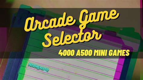 Der A500 Mini Game Selector V1 3 4000 Spiele Für Deinen A500 Mini