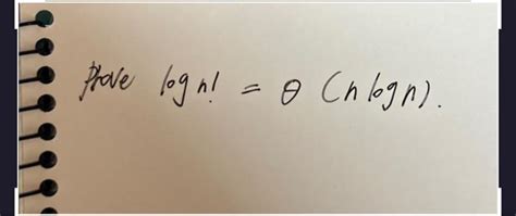 Solved Logn θ Nlogn