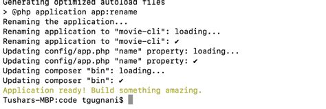 installing a new laravel zero project 5 balloons