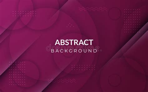 Abstract Purple Gradient Circle Shadow And Geometric Shape Decoration Background Stock Vector