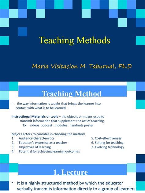 5a Teaching Methods Pdf Learning Teaching Method