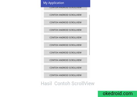 Cara Menciptakan Teladan Penerapan Scrollview Pada Layout Xml Java Media Kita