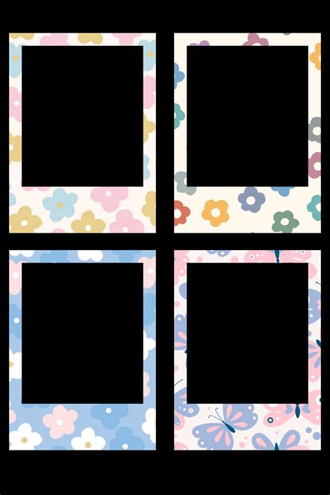 Printable Polaroid Templates Printables Hub Polaroid Frames