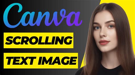 How To Create Scrolling Text Effect In Canva 2025 Youtube