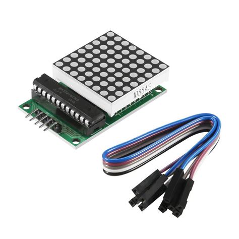 4pcs max7219 dot matrix display module single chip control led module