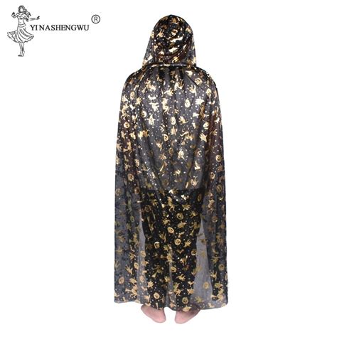 Костюм на Хэллоуин вязаная накидка из ткани с шапкой для взрослых мужчин волшебник унисекс