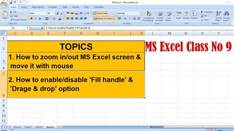 Ms Excel Tutorial Class No 9free Ms Excel Coursecomplete Excel Lessons For Beginnerlearn Ms