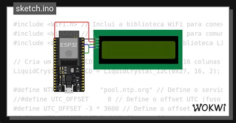 Servidor NTP Wokwi ESP32 STM32 Arduino Simulator