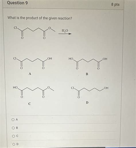 Solved Question 98 ﻿ptswhat Is The Product Of The Given
