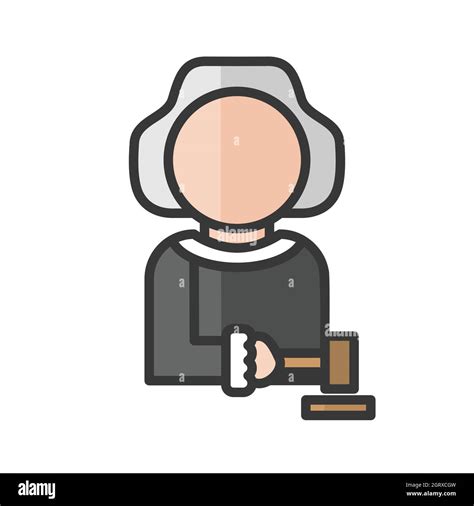 Male Judge Avatar Magistrate Man Character Justice And Law Profile