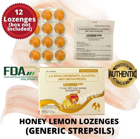 Generic Strepsils Lozemed Lozenges For Sore And Itchy Throat Lazada Ph