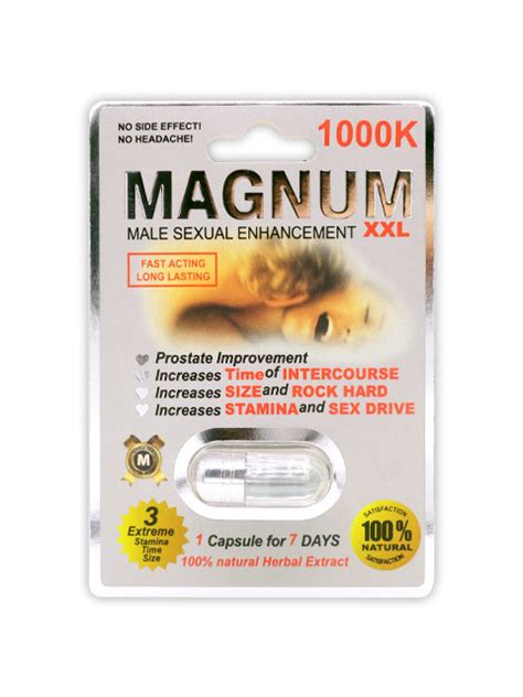 Magnum 1000k Silver Xxl Male Enhancement Pill