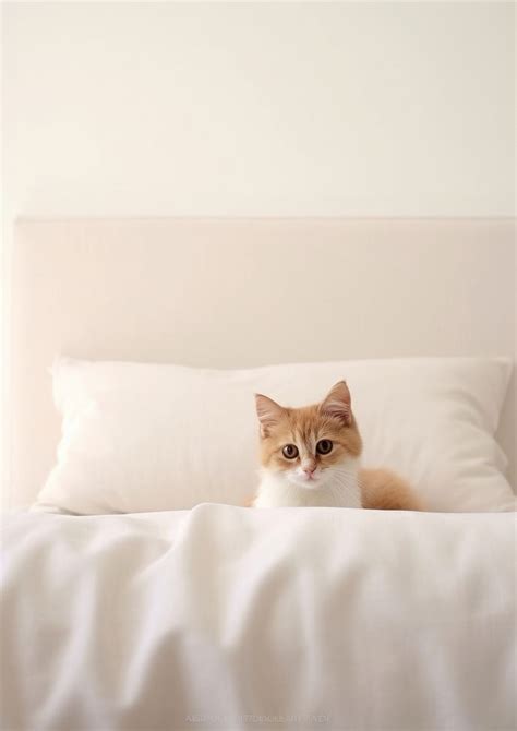 Kitten Blanket Textile Bedroom Ai Free Photo Rawpixel