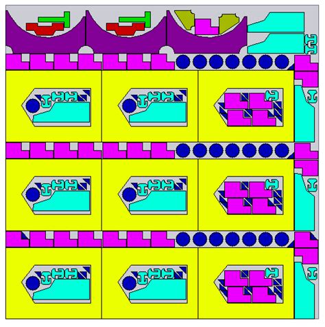 Geometric Multiple Torch Nesting