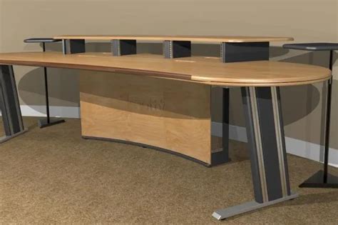 Custom Edit Desks Custom Broadcast Furniture Knotty