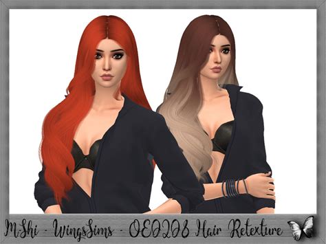The Sims Resource M Shi Wingssims Oe0208 Hair Retexture Mesh Needed