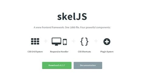 A Lightweight Frontend Framework For Responsive Apps Skeljs Greepit