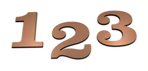 Husnummer Antik Kobber Look Mini Mini 2 4 6 8 Cm Antik A
