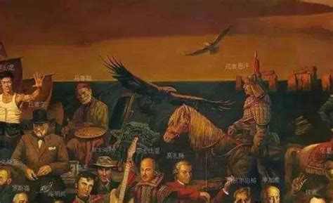 國外網上熱傳油畫：世界歷史上103位偉人，毛主席端坐正中 每日頭條