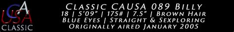 Classic Causa 089 Billy Casey Black Blog