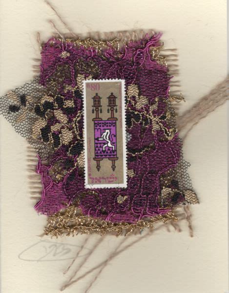 Purple And Gold Torah Israel Card Curmudgeon Cards