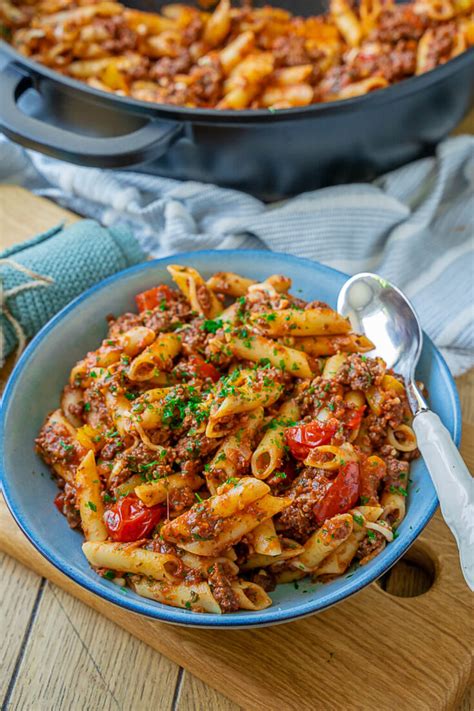 30 Minuten Nudel Hackfleisch Pfanne Einfach And Lecker Einfach Malene