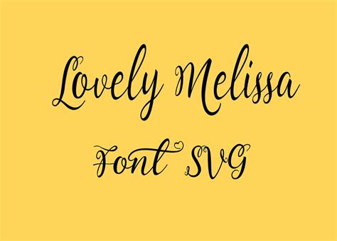 Cursive Font Svg Cursive Alphabet SVG Lovely Melissa Font SVG Svg Files For Cricut Etsy
