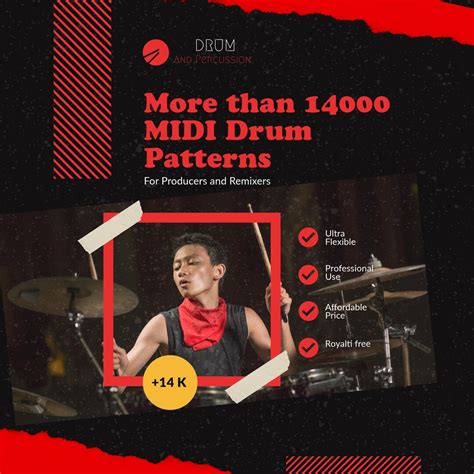 Drum And Percussion Midi Pack 14000 Rhythms For Edm Hip Hop Pop