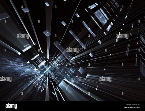 Abstract Future Technology Background Computer Generated 3d Image