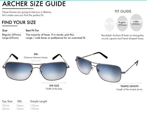 Randolph Archer Aviator Classic Sunglasses For Men 59 Millimetres