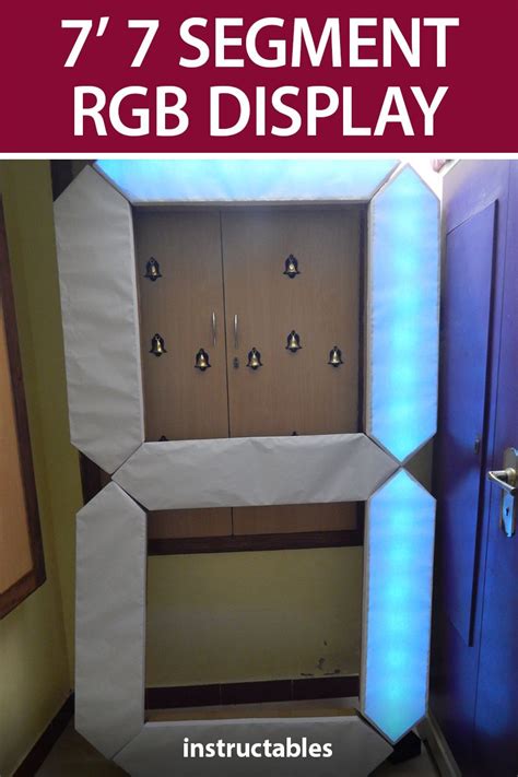 7 Feet 7 Segment Rgb Display With Bt App Segmentation Seven Segment Display Display