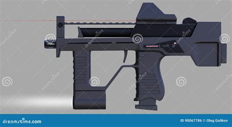 Arma Moderna Das Armas Automáticas De Um Modelo Novo Conceito De