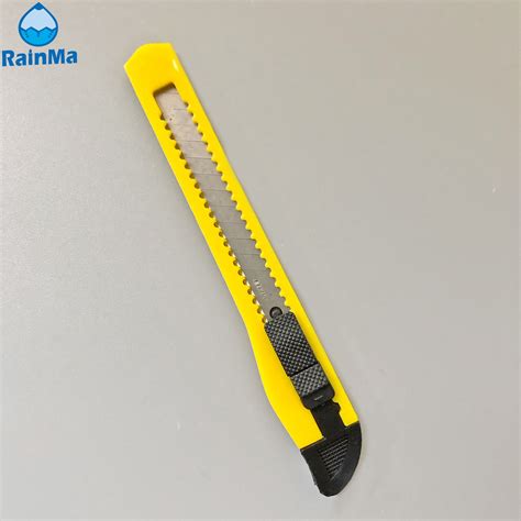 9mm Utility Knife Retractable Blade Box Cutter With Snap Off Lock Blade