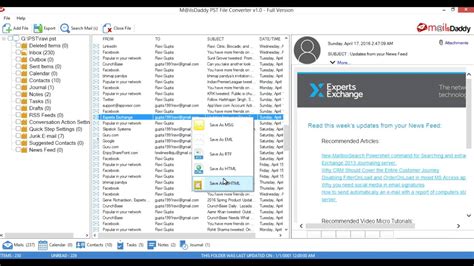 Mailsdaddy Pst File Converter Official Export Pst To Eml Msg Html