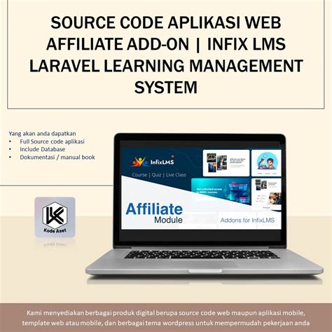 Jual Source Code Aplikasi Web Affiliate Add On Infix Lms Laravel
