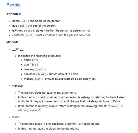 solved people attributes name str the name of the