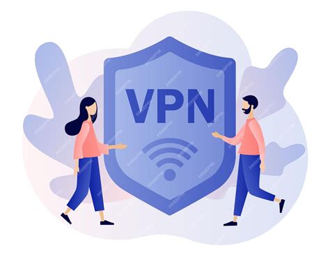 Premium Vector Vpn Service Sign Virtual Private Network Concept Cyber Security Secure Web