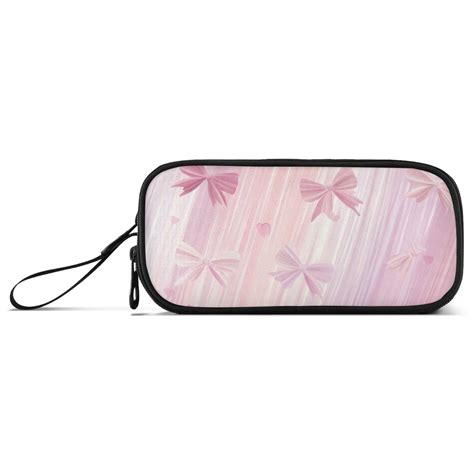 Valentine Bows Hearts Stripes Digital Pattern Pencil Case Stationary