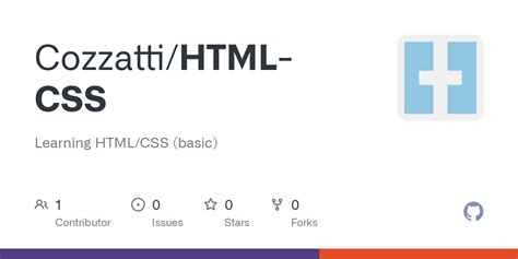 Github Cozzattihtml Css Learning Htmlcss Basic