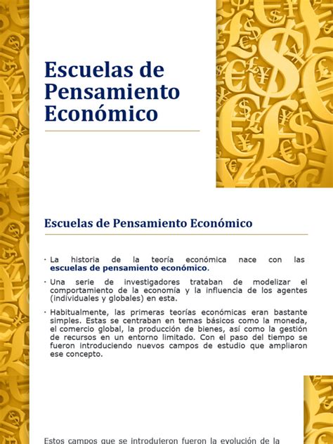 Escuelas De Pensamiento Económico Pdf Neoliberalismo Capitalismo