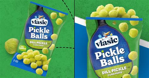 Vlasic Pickle Balls Dill Pickle Flavored Corn Puffs The Green Head